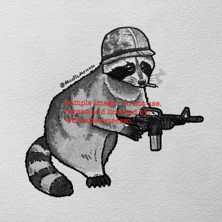 Armed and dangerous raccoons – Decaffedepresso